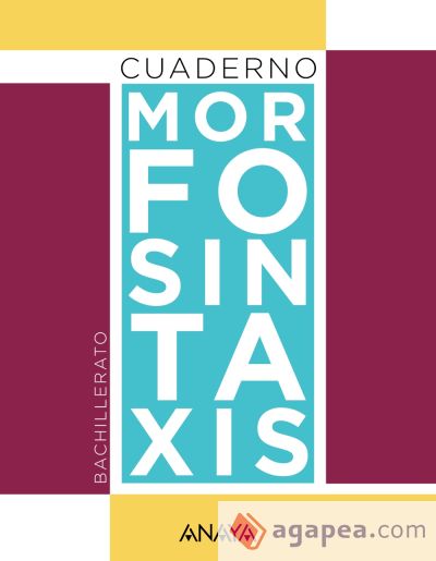 MORFOSINTAXIS - 9788414338704 - ANAYA EDUCACION