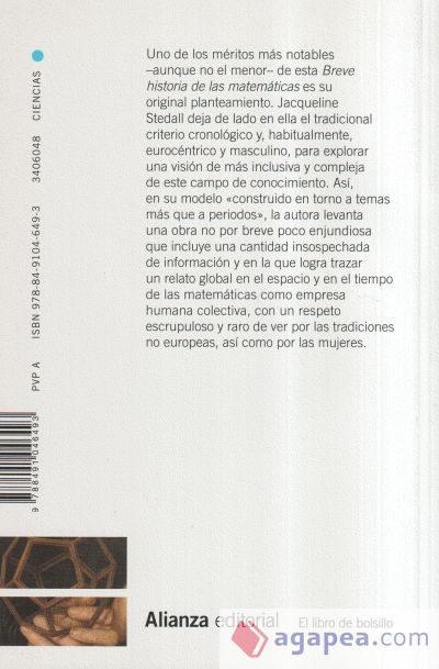 BREVE HISTORIA DE LAS MATEMATICAS - JACQUELINE STEDALL - 9788491046493