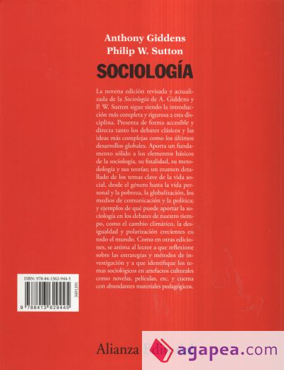SOCIOLOGIA - ANTHONY GIDDENS; PHILIP W. SUTTON - 9788413629445