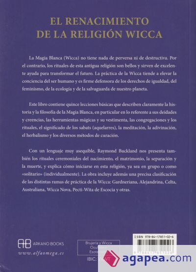 WICCA. LIBRO COMPLETO DE LA BRUJERIA - RAYMOND BUCKLAND - 9788417851026
