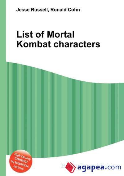 LIST OF MORTAL KOMBAT CHARACTERS - 9785513106678