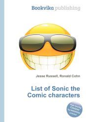 LIST OF SONIC THE COMIC CHARACTERS - 9785513301899