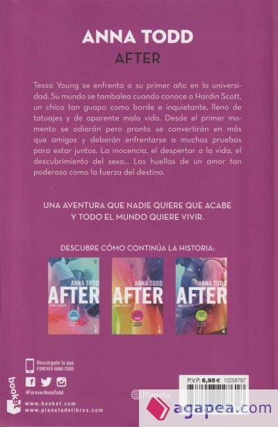 AFTER (SERIE AFTER 1) - ANNA TODD - 9788408227618