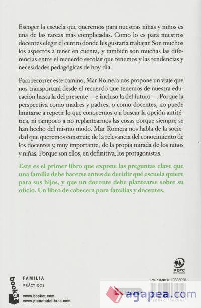 LA ESCUELA QUE QUIERO - MAR ROMERA - 9788423362042