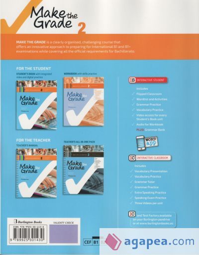 MAKE THE GRADE 2º BACHILLERATO STUDENT BOOK - ELIZABETH GRANT ...