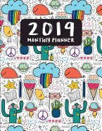 2019 MONTHLY PLANNER: JANUARY - DECEMBER 2019 CACTUS AND DOODLE (365 ...