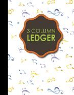 3 COLUMN LEDGER: CASH BOOK, ACCOUNTING LEDGER NOTEBOOK, BUSINESS ...