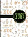 4 COLUMN LEDGER: LEDGER BOOK, ACCOUNTING LEDGER PAPER, FINANCIAL LEDGER ...
