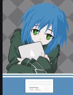 ANIME MANGA GIRL GRAPH PAPER COMPOSITION BOOK: 5X5 GRAPH RULED NOTEBOOK ...
