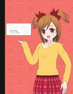 ANIME MANGA GIRL GRAPH PAPER COMPOSITION BOOK: 5X5 GRAPH RULED NOTEBOOK ...