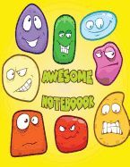 AWESOME NOTEBOOK: EMOTICON BUBBLE EMOJI SCHOOL NOTEBOOK THANK YOU GIFT ...