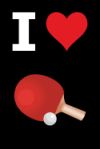BLANK NOTEBOOK - 100 PAGES - I LOVE TABLE TENNIS: UNRULED; UNLINED ...