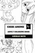 CHIBI ANIME ADULT COLORING BOOK: CHUBBY AND SLUBBY, SWEET AND CUTE GIRL ...
