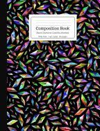 COMPOSITION BOOK BLACK DIAMOND COLORFUL ABSTRACT: RAINBOW COLOR PRISMS ...
