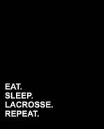 EAT SLEEP LACROSSE REPEAT: BLANK SHEET MUSIC FOR GUITAR, WITH CHORD ...