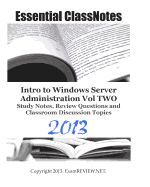 ESSENTIAL CLASSNOTES INTRO TO WINDOW SERVER ADMINISTRATION VOL TWO ...