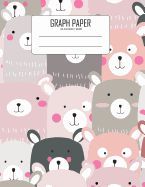 GRAPH PAPER SIZE: 8.5X11 INCHS 1/4" SQUARES: CUTE COVER BEAR GRAPH ...