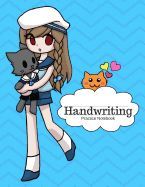 HANDWRITING PRACTICE NOTEBOOK: BLUE ANIME PET-CAT SAILOR GIRL ...