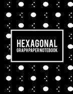 HEXAGONAL GRAPH PAPER NOTEBOOK: BLACK COLOR DESIGN, 1/4 INCH HEXAGONS ...