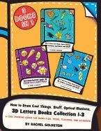 HOW TO DRAW COOL THINGS, STUFF, OPTICAL ILLUSIONS, 3D LETTERS BOOKS ...