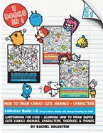 HOW TO DRAW KAWAII CUTE ANIMALS + CHARACTERS COLLECTION BOOKS 1-3 ...