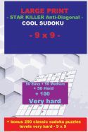 LARGE PRINT - STAR KILLER ANTI-DIAGONAL - COOL SUDOKU - 9 X 9: 50 EASY ...