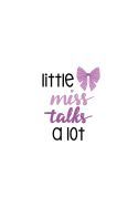LITTLE MISS TALKS A LOT: 150 LINED/RULED JOURNAL PAGES PLANNER DIARY ...