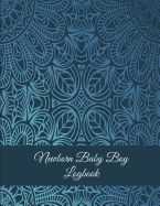 NEWBORN BABY BOY LOGBOOK: BLUE CLASSIC MANDALA, BABY'S EAT, SLEEP, POOP ...
