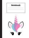 NOTEBOOK: UNICORN PINK HORN, GRAPH PAPER 4X4, NOTEBOOK HOME OFFICE ...