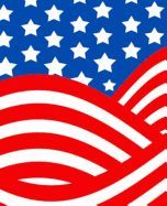 RED WHITE BLUE USA FLAG DESIGN SCHOOL COMPOSITION BOOK 130 PAGES ...