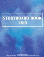 STORYBOARD BOOK: 16:9 STORYBOARD SKETCHBOOKS - 4 PANEL WITH NARRATION ...