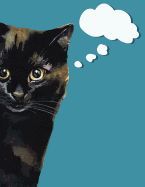 UNDATED PLANNER WATERCOLOR TABBY CAT WITH DIY THOUGHT BUBBLE: MONTHLY ...