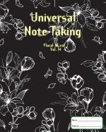 UNIVERSAL NOTE TAKING: CORNELL NOTES; VOLUME 14 OF FLORAL &LEAF SERIES ...