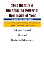 YOUR IDENTITY & THE AMAZING POWER OF GOD INSIDE OF YOU: 8.5 X 11 COLOR ...