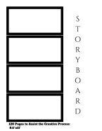 STORYBOARD 16: 9 NOTEBOOK 120 PAGES TO ASSIST THE CREATIVE PROCESS: 8.5 ...