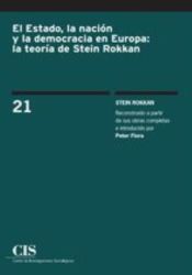 EL ESTADO, LA NACION Y LA DEMOCRACIA EN EUROPA: LA TEORIA DE STEIN ...