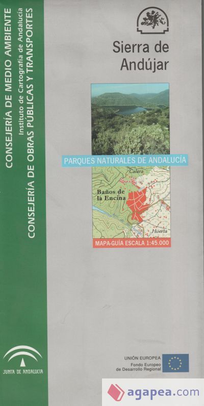 SIERRA DE ANDUJAR : MAPA-GUIA. ESCALA 1:45.000 - MANUEL RODRIGUEZ ...
