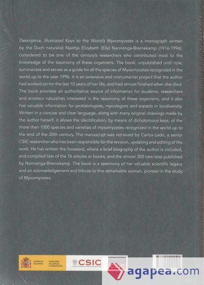 DESCRIPTIVE, ILLUSTRATED KEYS TO THE WORLD'S MYXOMYCETES : A POSTHUMOUS ...