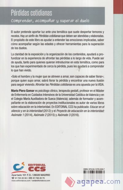 PERDIDAS COTIDIANAS - MARIO PIERA GOMAR - 9788413790497