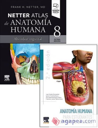 PACK NETTER ATLAS DE ANATOMIA HUMANA ABORDAJE REGIONAL + ANATOMIA ...