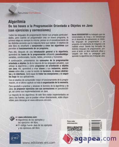 ALGORITMIA DE LAS BASES A LA PROGRAMACION ORIENTADA A OBJETOS EN JAVA ...