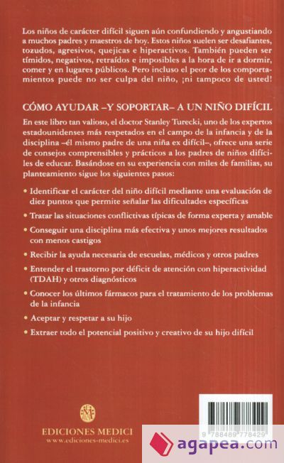 EL NIÑO DIFICIL, 2/ED - STANLEY TURECKI - 9788489778429