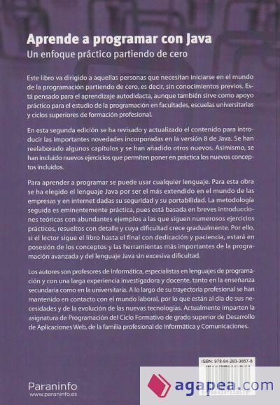APRENDE A PROGRAMAR CON JAVA ( 2.ª EDICION) - ALFONSO JIMENEZ MARIN ...