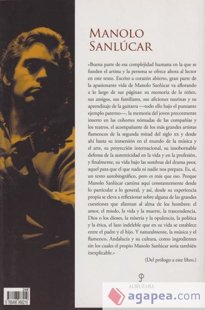 MANOLO SANLUCAR: EL ALMA COMPARTIDA - MANUEL MUÑOZ ALCON - 9788496968219