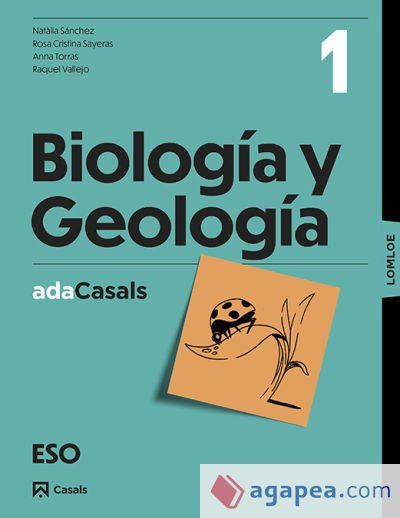 LIBRO GUIA BIOLOGIA Y GEOLOGIA 1 ESO ADA LOMLOE - 9788421875131 - EDITORIAL CASALS