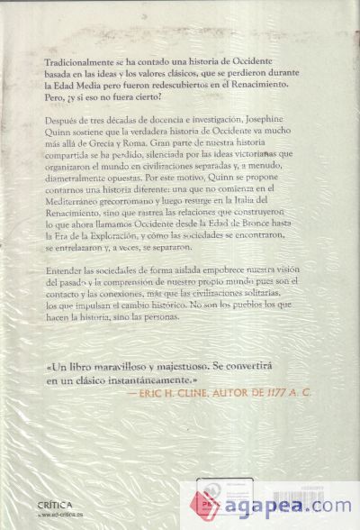 COMO EL MUNDO CREO OCCIDENTE - JOSEPHINE QUINN - 9788491997269