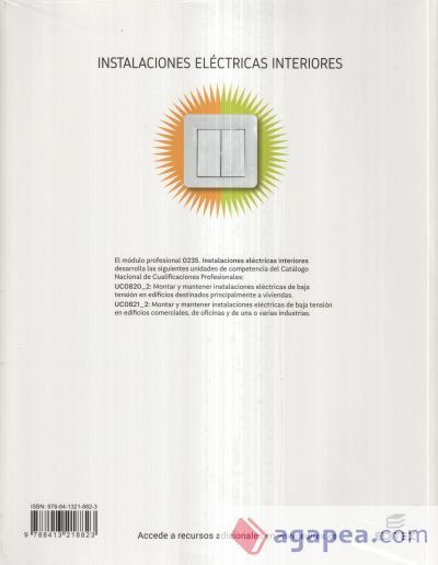 INSTALACIONES ELECTRICAS INTERIORES - MANUEL CABELLO RIVERO - 9788413218823 - EDITORIAL EDITEX