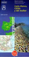 MAPA DE CARRETERAS DE LA COSTA BLANCA, COSTA CALIDA Y COSTA DEL AZAHAR ...