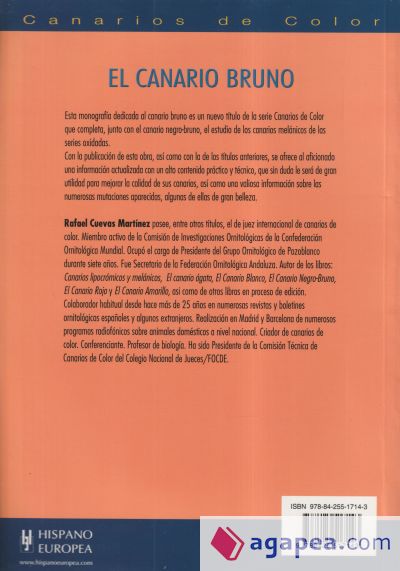 EL CANARIO BRUNO - RAFAEL CUEVAS MARTINEZ - 9788425517143