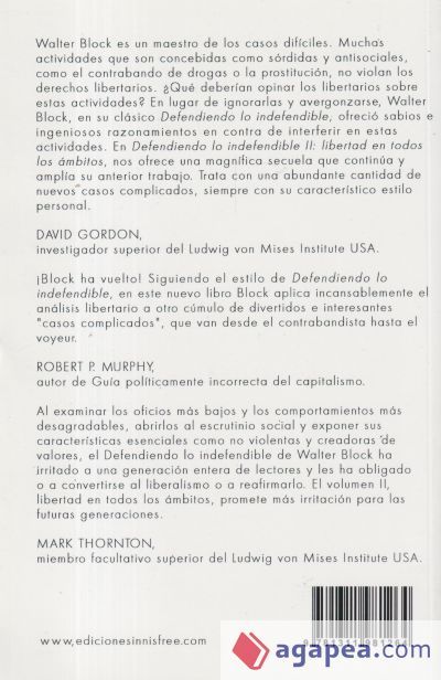DEFENDIENDO LO INDEFENDIBLE II - WALTER BLOCK - 9781311981264
